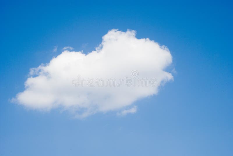 Single cloud stock photo. Image of fluffy, cumulus, blue - 20126834