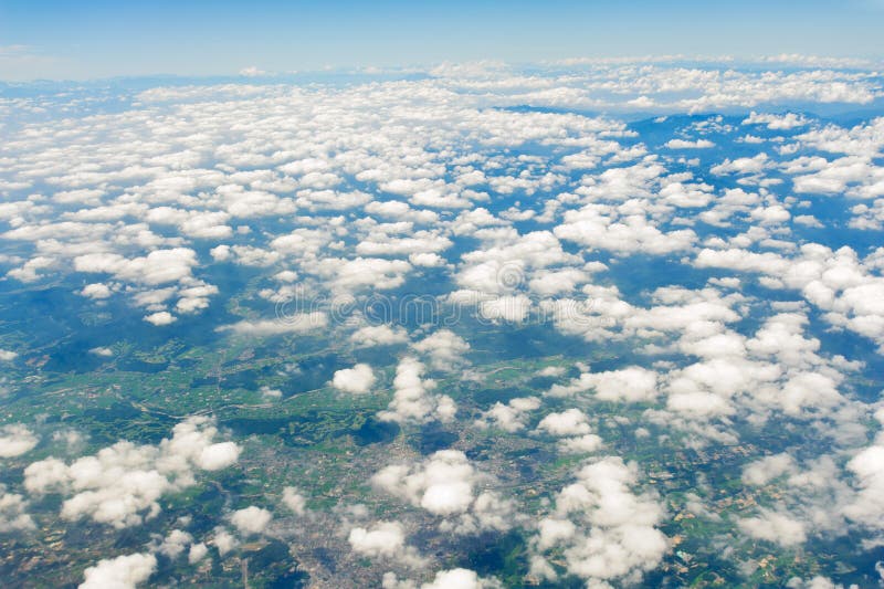 Cloud from above stock image. Image of bright, flight - 28834715