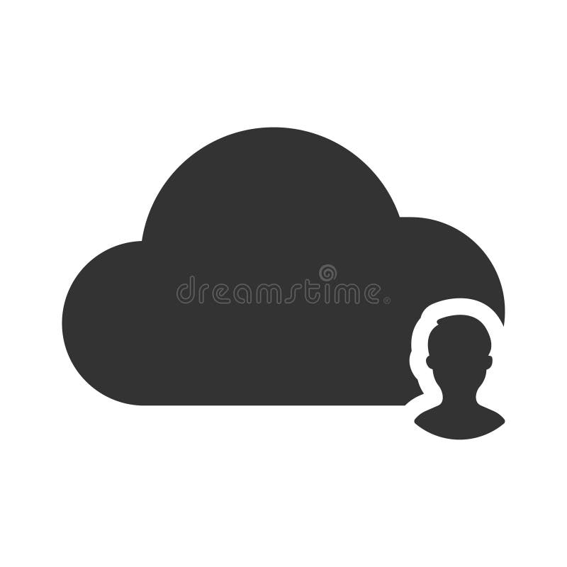 Cloud account icon design stock vector. Illustration of create - 232063133