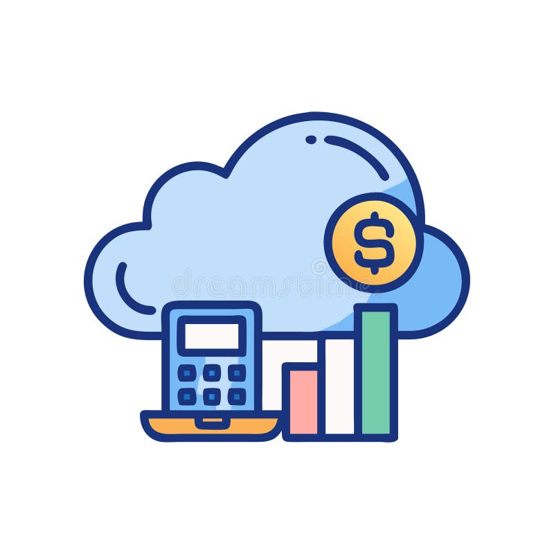 Cloud Accounting Services Visual Representation Stock Vector ...
