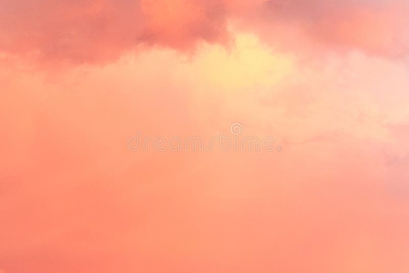 Beautiful Pink Cloudy Sky Background. Stock Image - Image of golden ...