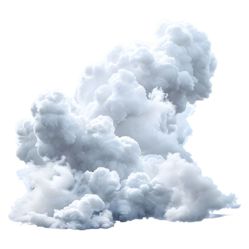 Cloud in the Air on Transparent Background - Ai Generated Stock ...