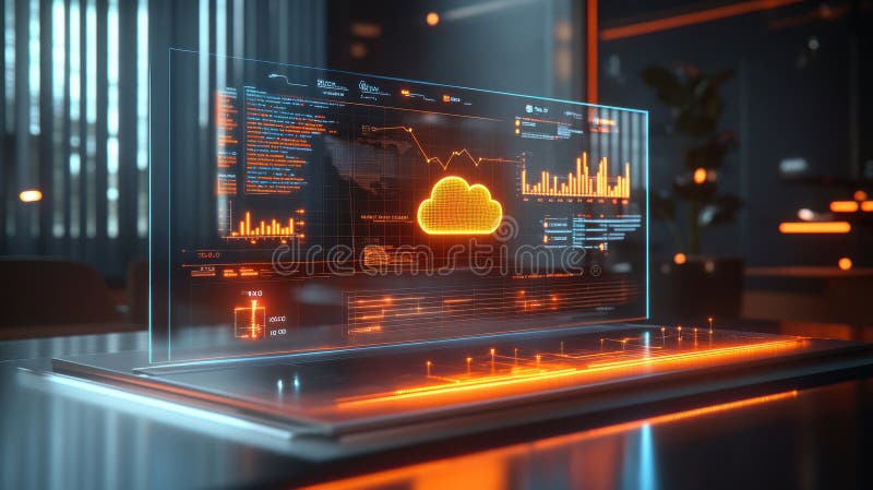 Cloud Analytic Tools, a Stunning Holographic Projection of a Cloud ...