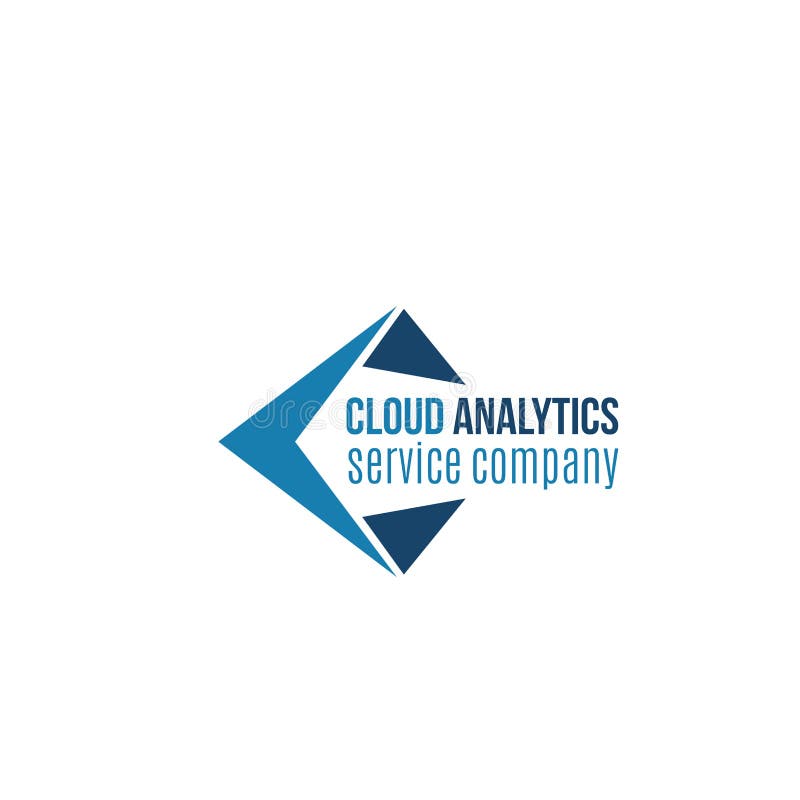 Cloud Analytics Marketing Vector Letter C Icon Stock Vector ...