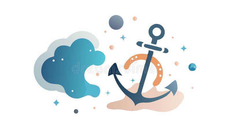 Cloud Anchor Icon for Cloud Computing Tech, Vector Design Generative AI Stock Vector ...