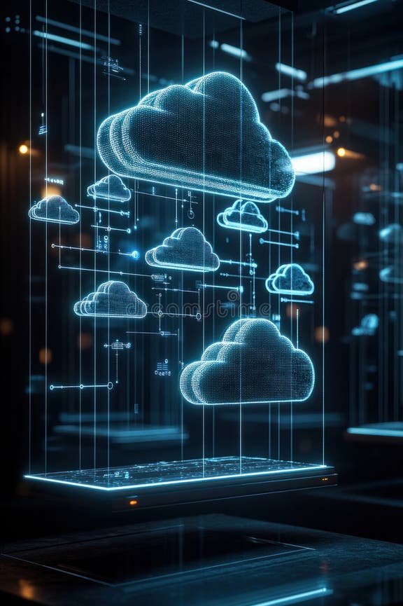 Cloud API Integration, a Sleek Holographic Display Focused on Cloud ...