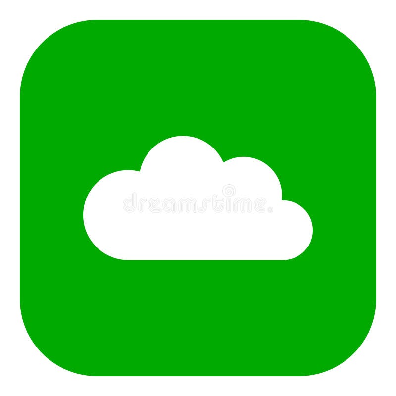 Cloud and app icon stock vector. Illustration of white - 236873262