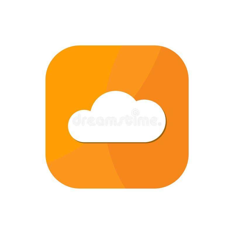 Cloud App Icon stock vector. Illustration of icon, online - 94758351