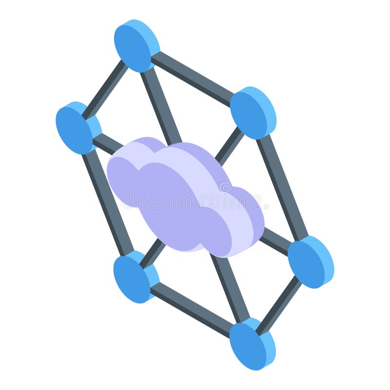 Cloud Application Icon Isometric Vector. Control Verification Stock ...