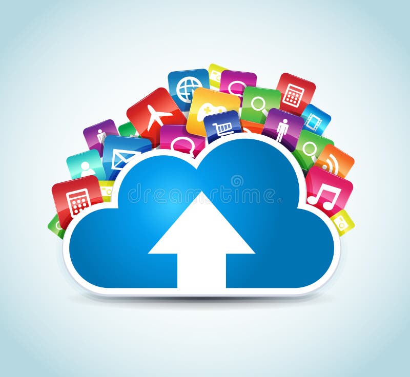 App Cloud Technology stock vector. Illustration of connection - 36333265