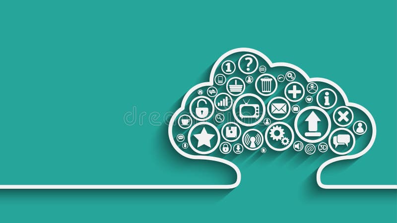 Cloud Apps stock vector. Illustration of telecommunication - 30865057