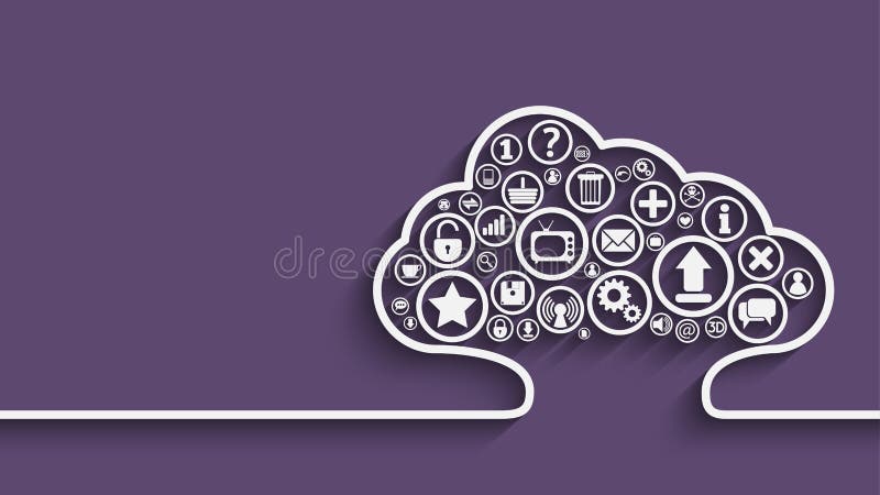 Cloud Apps stock vector. Illustration of telecommunication - 30865057