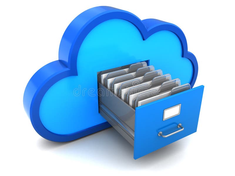 Cloud archive stock illustration. Illustration of cloud - 73521644