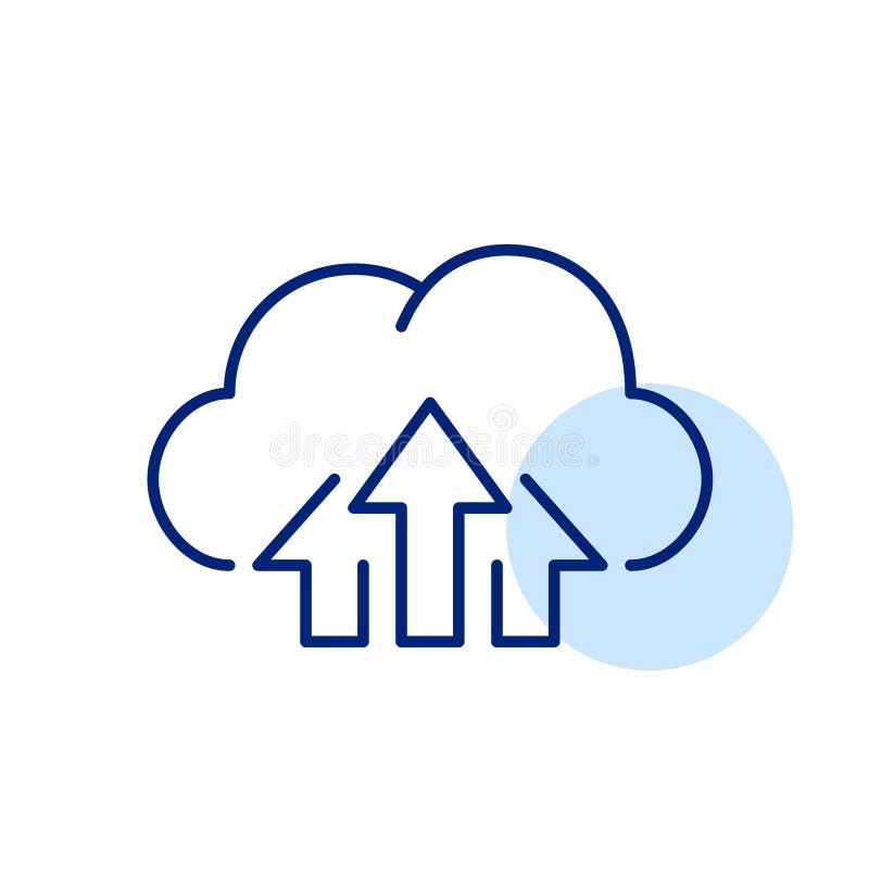 Cloud and Arrows Up. File Synchronization Using Modern Digital ...