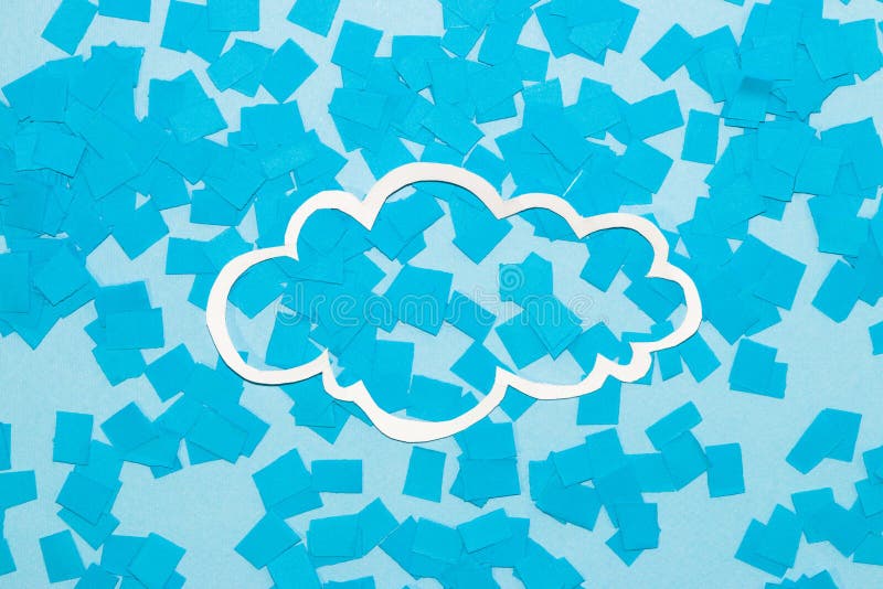 Cloud As Copy Space on Clear Blue Sky, Creative Art Modern Design ...