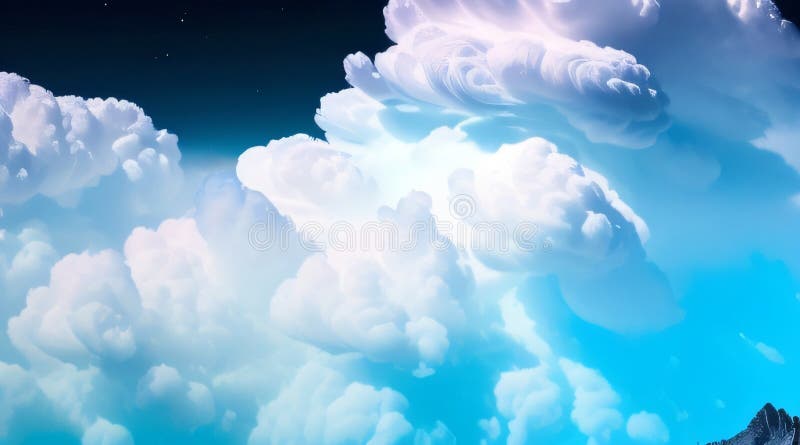 Cloud Background by Ai Image Generator Stock Illustration ...