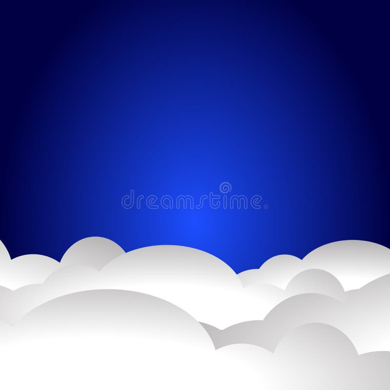Cloud Background Square Size Stock Vector - Illustration of environment ...