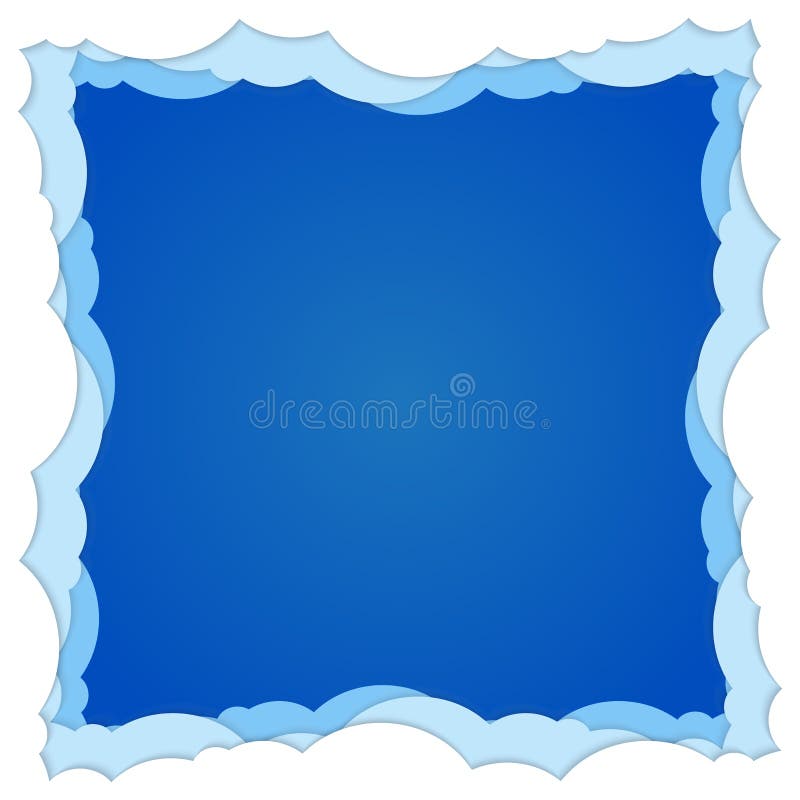 Cloud Background Square Size Stock Vector - Illustration of banner ...