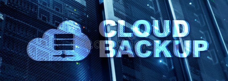 Cloud Backup. Server Data Loss Prevention Stock Photo - Image of backup ...