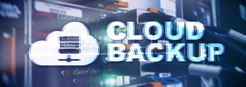 Cloud Backup. Server Data Loss Prevention. Cyber Security. Stock Image ...