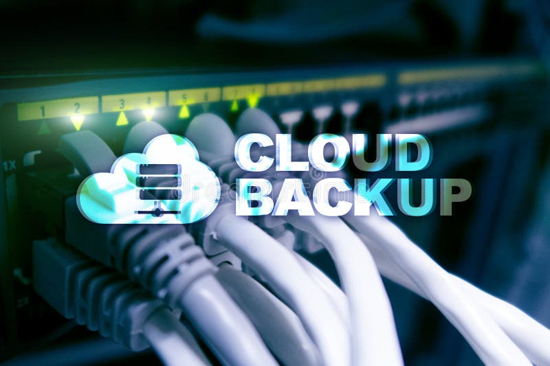 Cloud Backup. Server Data Loss Prevention. Cyber Security. Stock Image ...