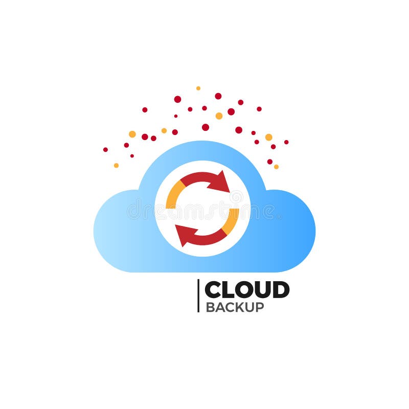 Cloud backup vector stock vector. Illustration of communication - 128978133