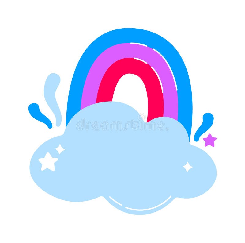 Cloud Badge for Lettering stock vector. Illustration of poster - 281035883