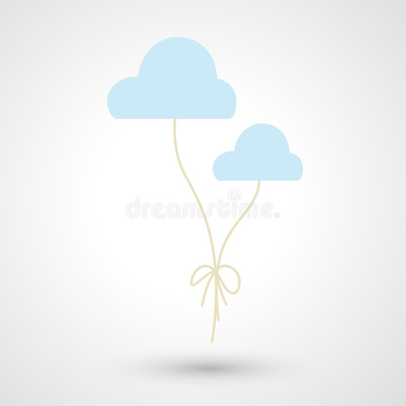 Cloud stock vector. Illustration of fluffy, computing - 6461584