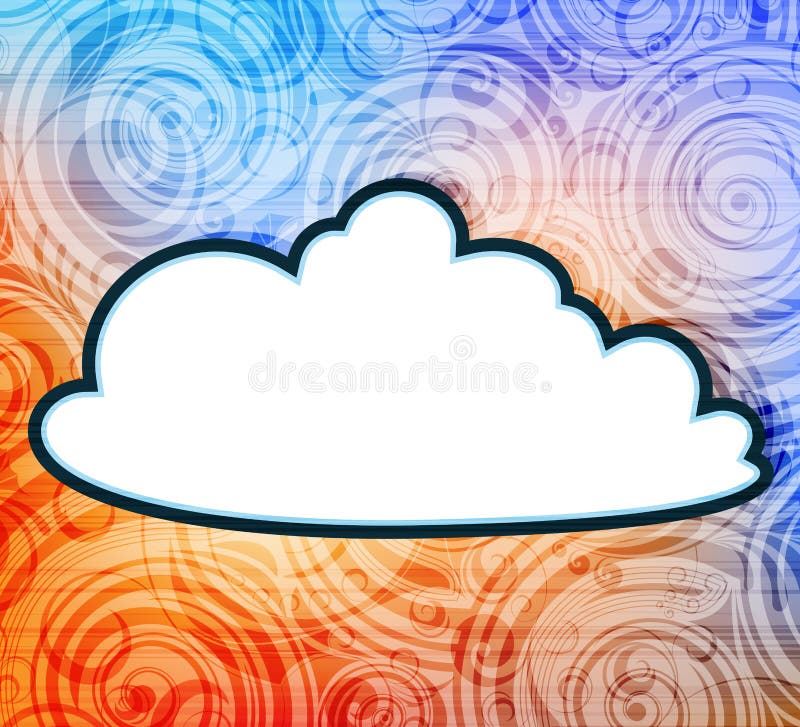 Cloud banner stock vector. Illustration of beautiful - 23796393