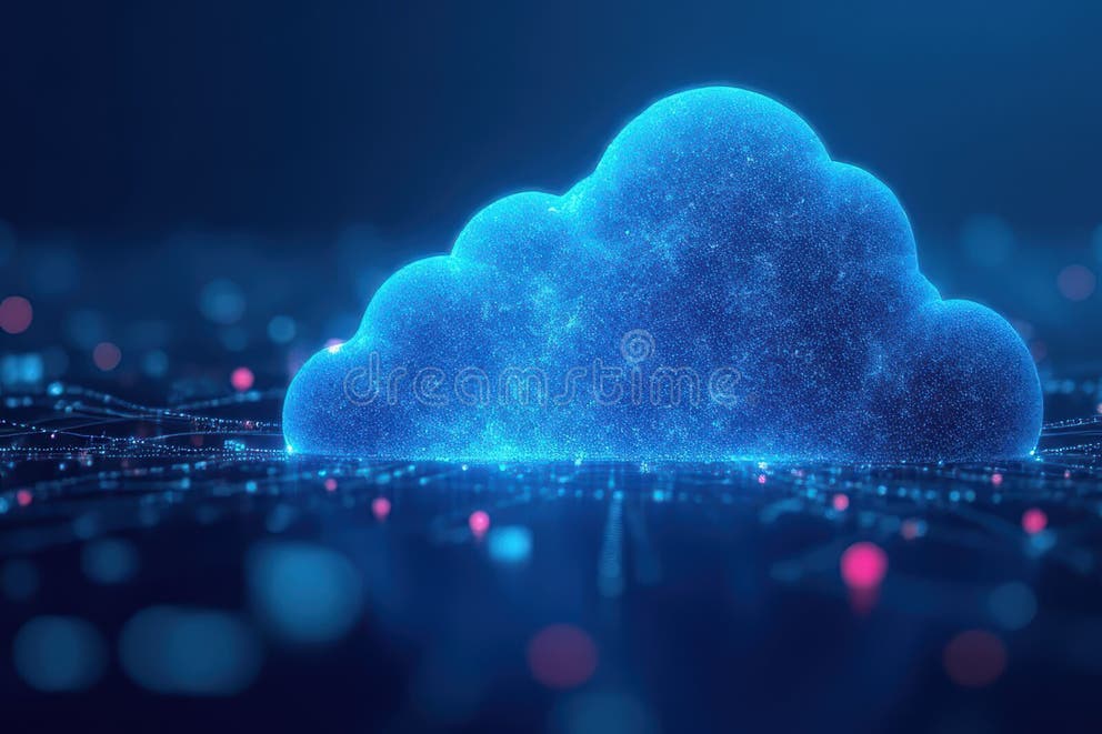 Cloud-Based Autonomy in Data Management Systems Stock Illustration - Illustration of efficiency ...