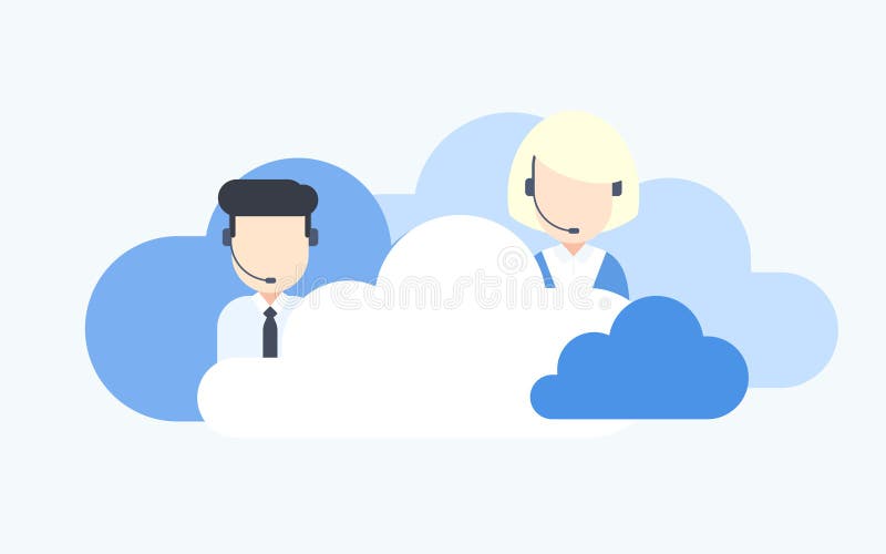Cloud Contact Center Stock Illustrations – 1,206 Cloud Contact Center ...