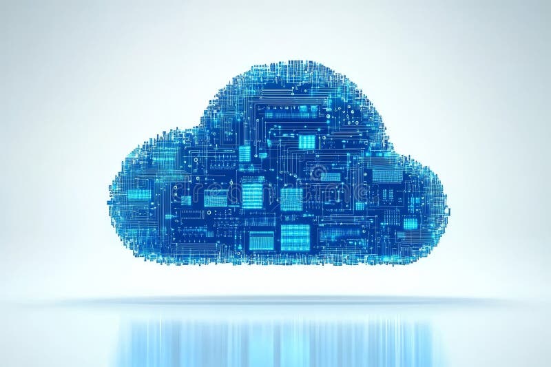 Cloud-based Digital Network Illuminated by Data Pathways and Infused ...