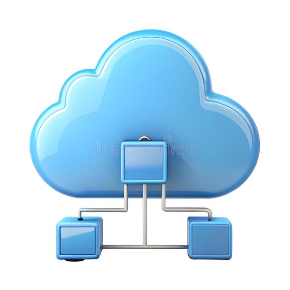 Cloud-Based File Sharing System Stock Illustration - Illustration of ...