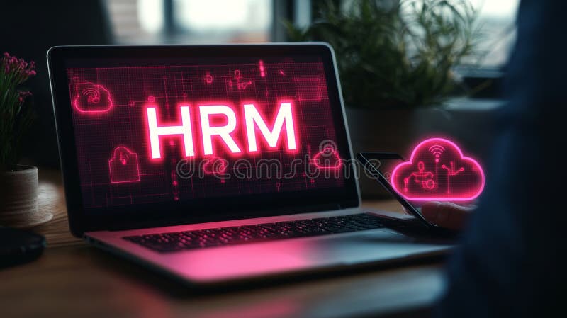 Cloud-Based HRM System Person Accessing Human Resource Management ...