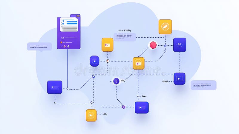 Cloud-based Video Processing Workflow Diagram Stock Illustration ...