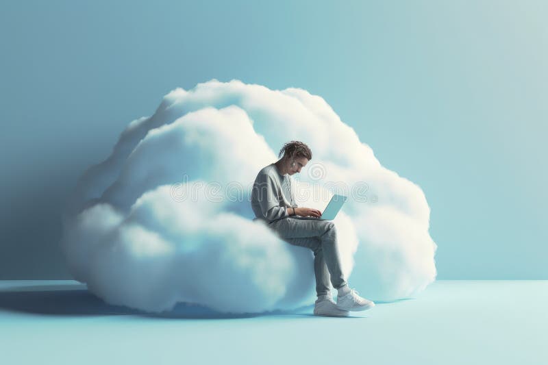 Cloud-based Work: a Heavenly Comfort Zone – 3D Texture Stock ...