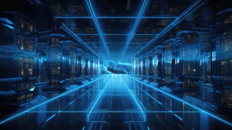 Cloud big technology stock illustration. Illustration of latency ...