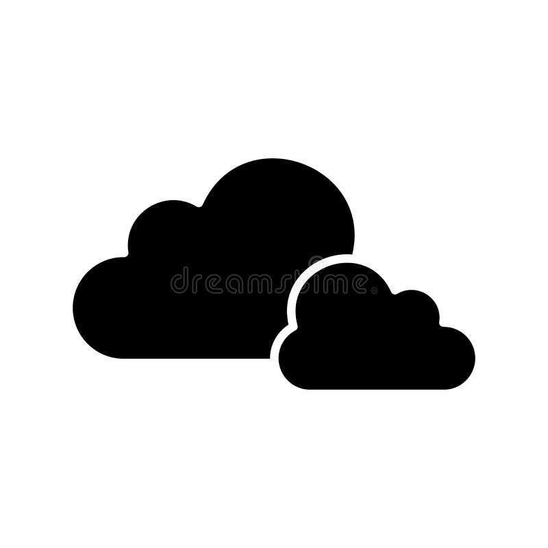 Cloud Black Icon, Concept Illustration, Vector Flat Symbol, Glyph Sign ...