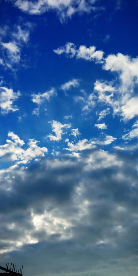Cloud with Blue Sky Looks Very Cool Stock Photo - Image of cloud, looks ...