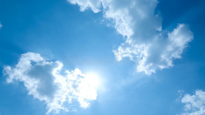 Cloud Sky Time Lapse , Cloud Moving and Sun Light. Stock Footage ...