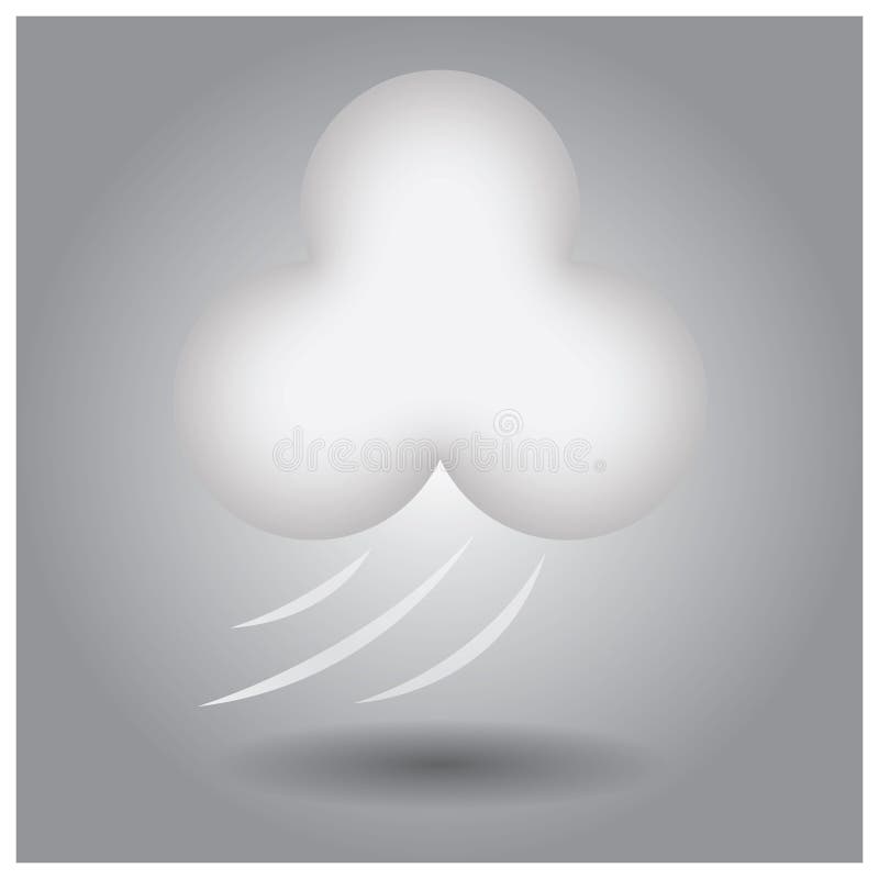 Cloud and Breeze. Vector Illustration Decorative Design Stock Vector ...