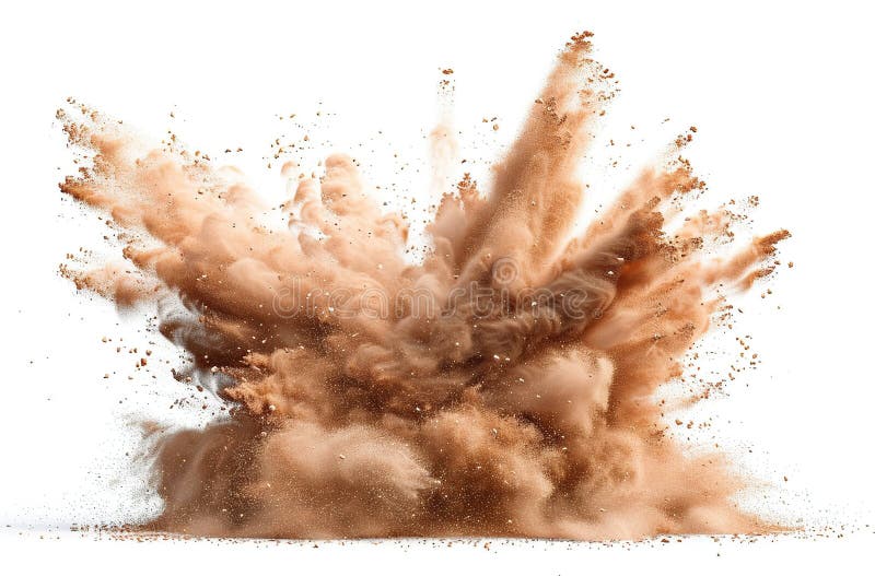 Brown Dust Explosion stock illustration. Illustration of chaos - 325353116