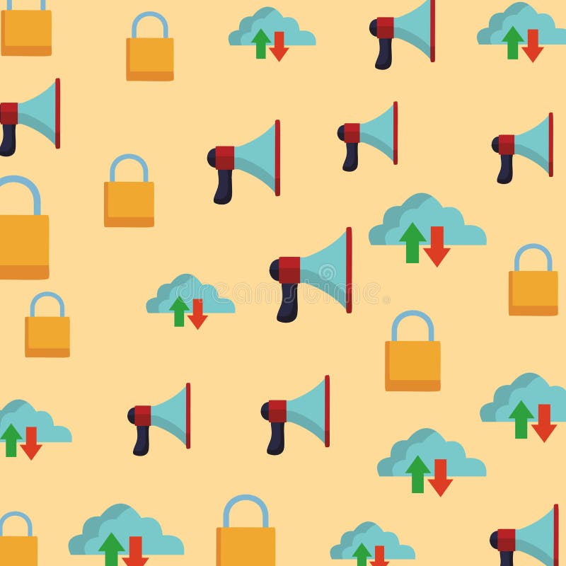 Bullhorn Pattern Stock Illustrations – 1,292 Bullhorn Pattern Stock ...