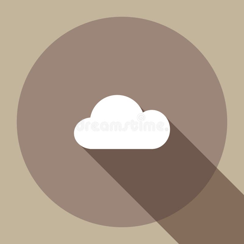 Cloud Button stock vector. Illustration of button, shadow - 95891374