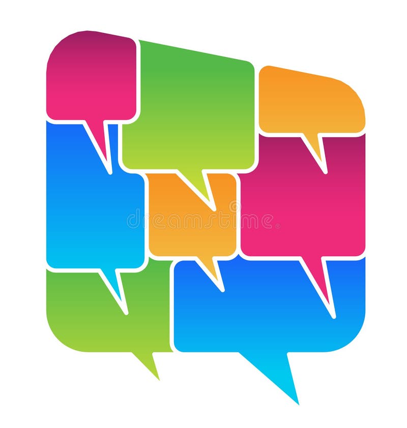 Cloud call-outs logo stock vector. Illustration of ethnicity - 27597387