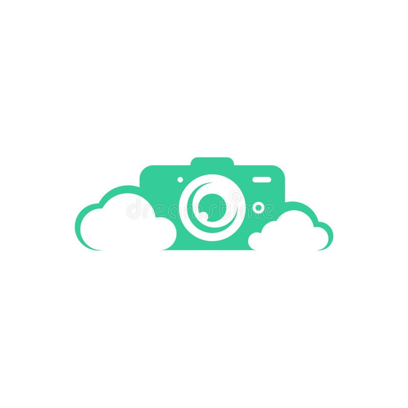 Cloud Camera Logo Design Vector Template, Camera Photography Logo Concepts Stock Vector ...
