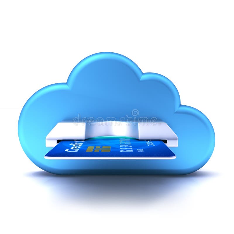 Cloud and card stock image. Image of padlock, network - 37768359