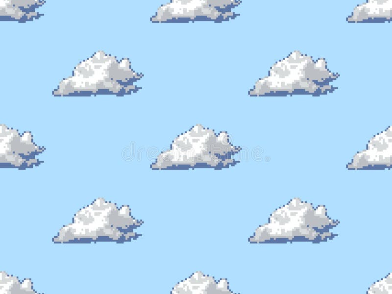 Rainbow Cloud Pixel Pattern Stock Illustrations – 73 Rainbow Cloud ...