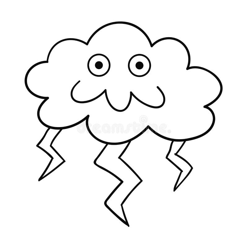Thundercloud Kawaii Stock Illustrations – 18 Thundercloud Kawaii Stock ...