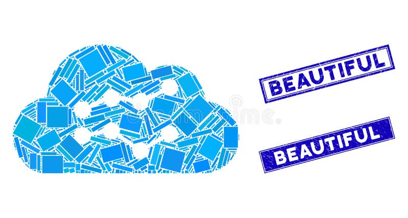 Cloud Charts Mosaic and Grunge Rectangle Beautiful Seals Stock ... Cloud Charts Mosaic and Grunge Rectangle Beautiful Seals Stock ...